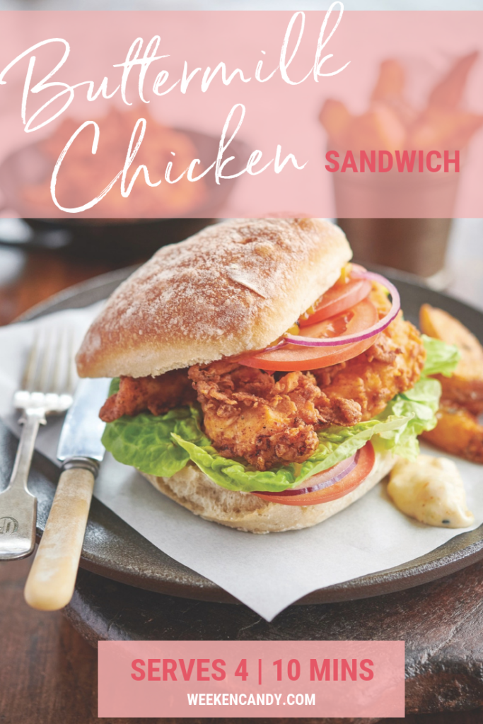 Weekend lunch: Buttermilk Fried Chicken Sandwich - WeekendCandy